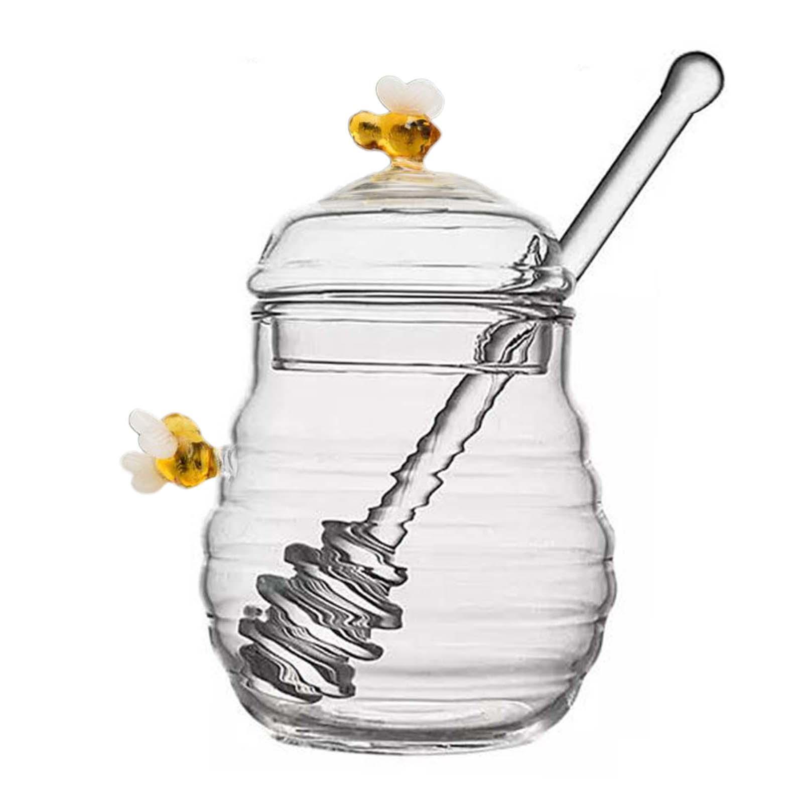 Honey Storage Container with Dipper and Lid Honey Pot for Home Office ...