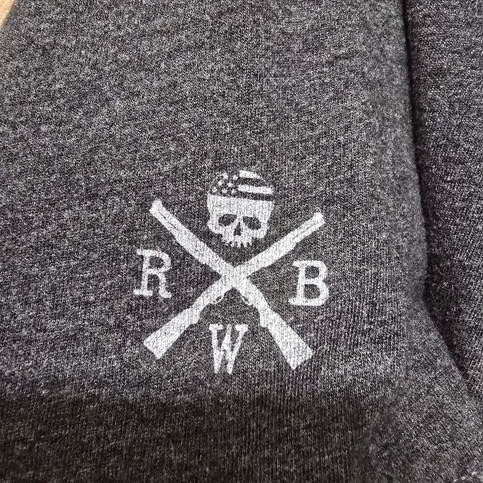 RWB Red White Blue Apparel XL Shirt USA Made Charcoal Graphic Tee Skull ...