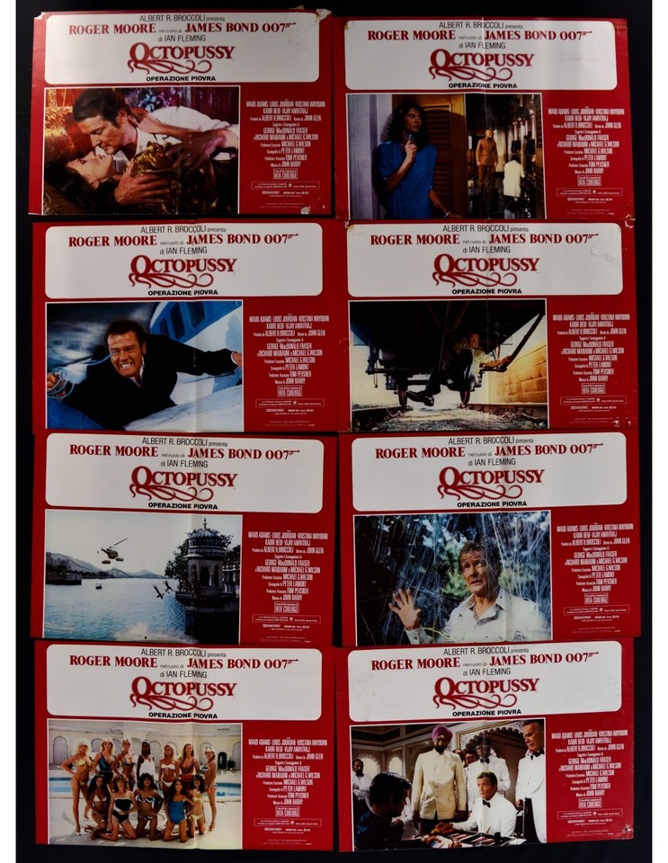 OCTOPUSSY Photo Cards Agent 007 James Bond Roger Moore Fleming F356 | eBay