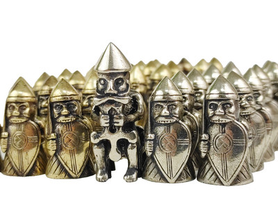 Hnefatafl Viking Board Game Set – Tafl Pieces, Medieval Norse Chess ...