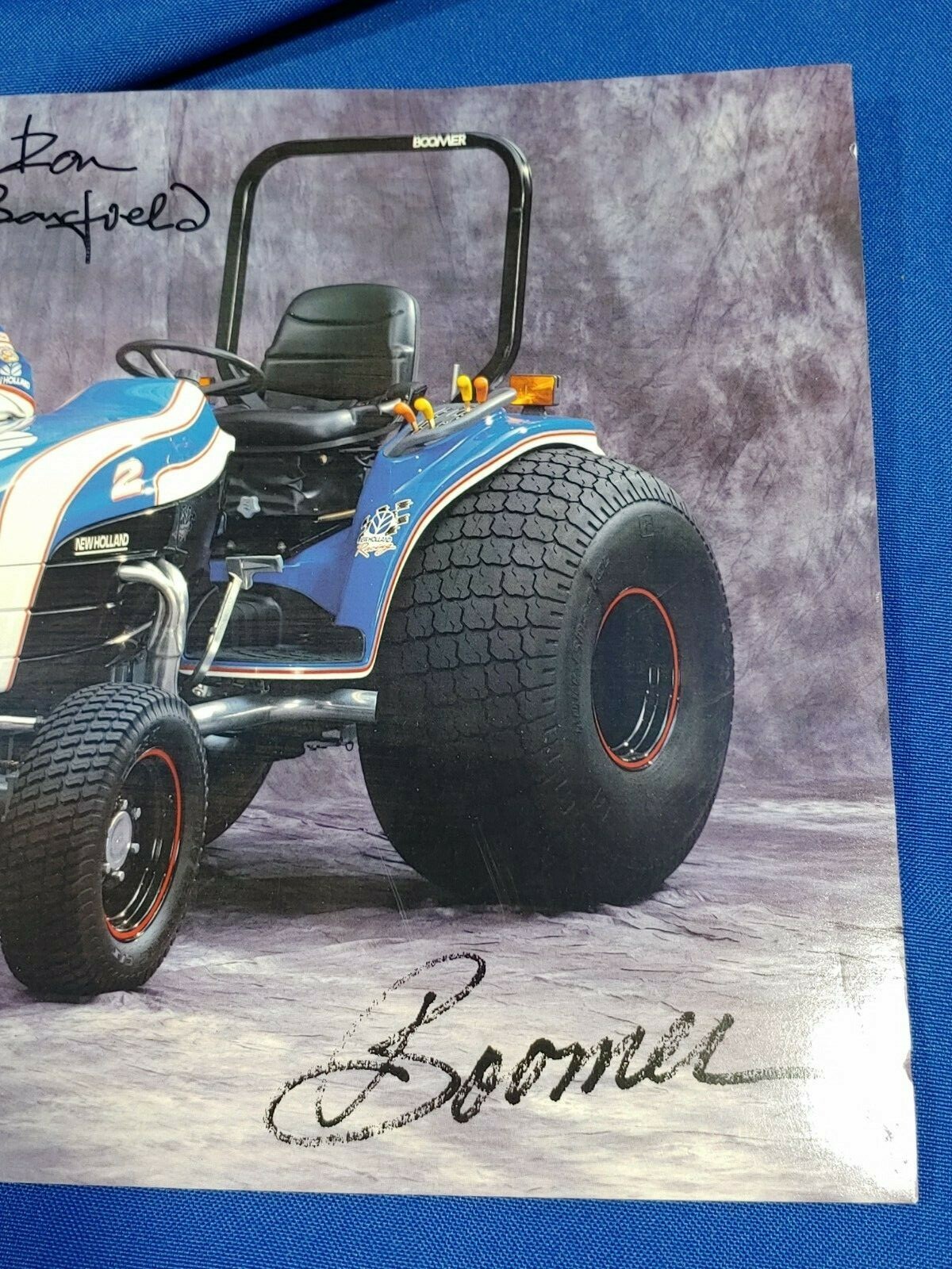 Ron Barfield Signed Poster Brochure Nascar New Holland Tractor Boomer ...