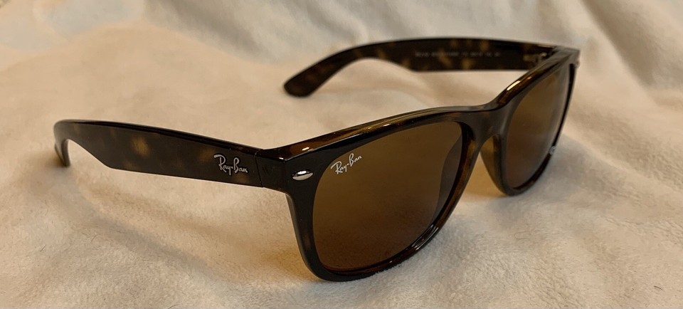 Ray-Ban RB2132 New Wayfarer Tortoise Shell Sunglasses | eBay
