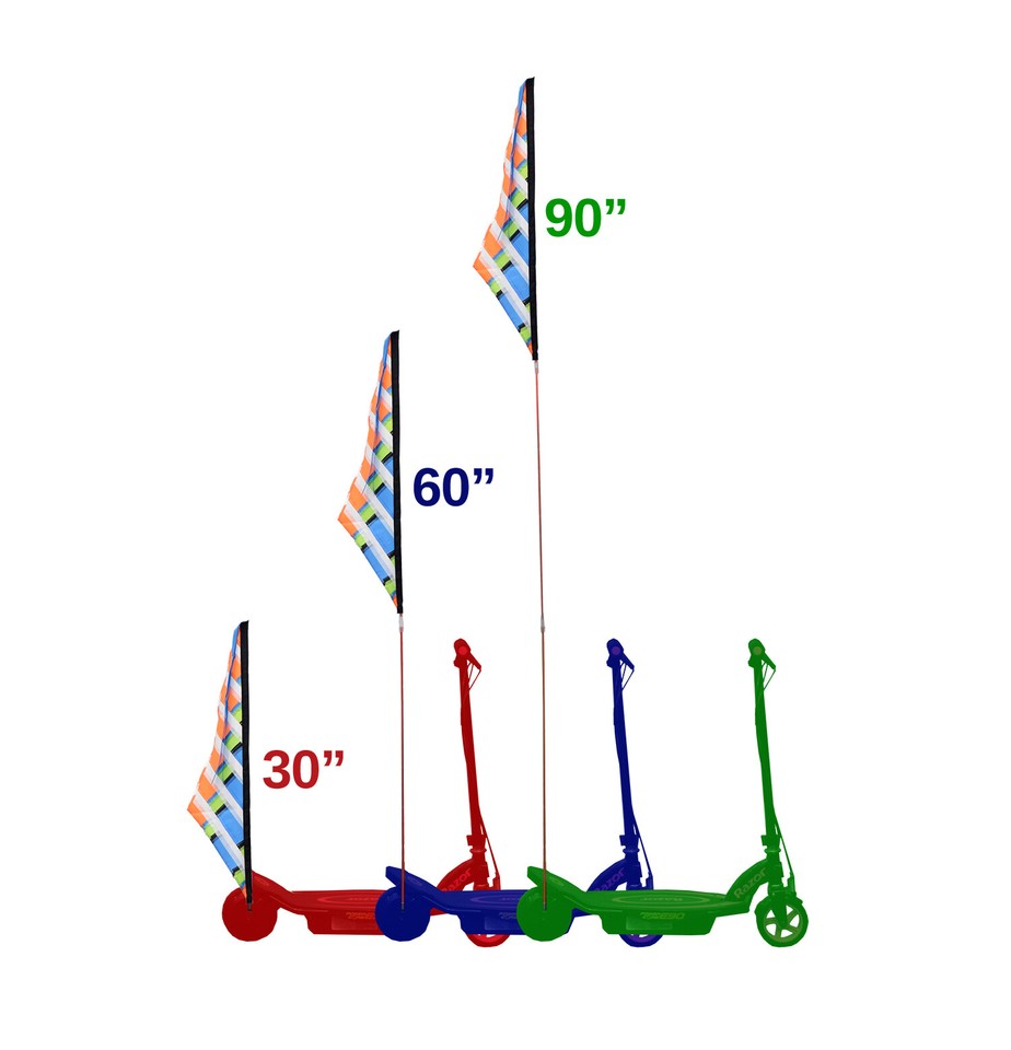 Patriotic Flag Multicolor Sail Safety Flag for Bike & Scooter | eBay