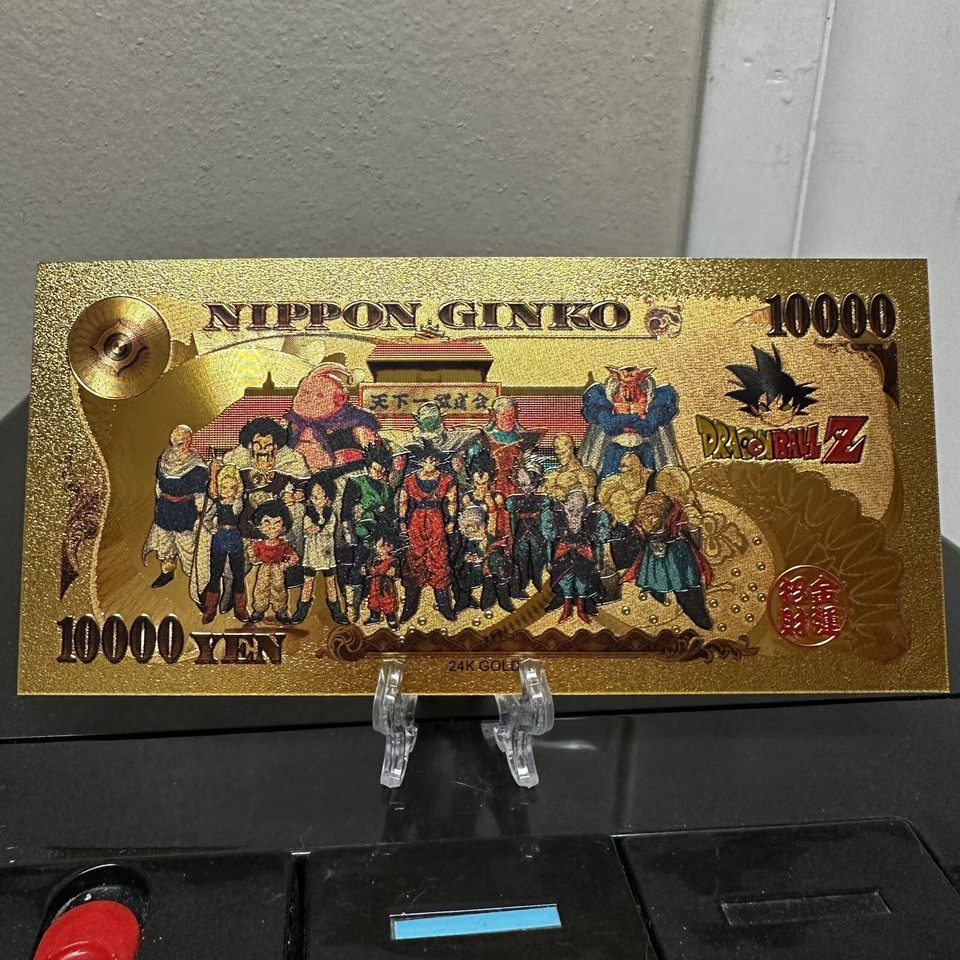 24k Gold Plated Kid Buu Dragon Ball Z Banknote Anime Collectible | eBay