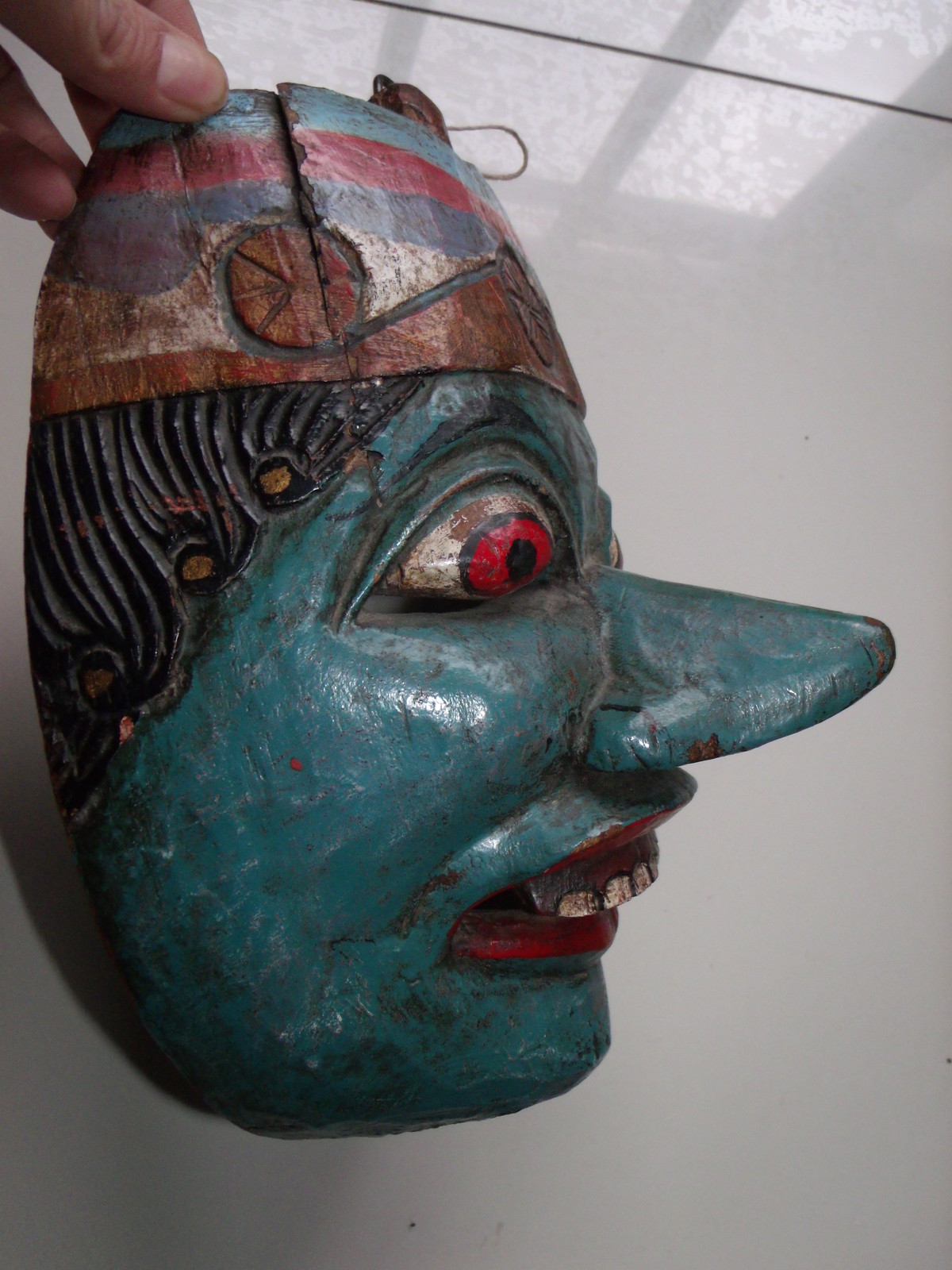 Rare Antique Large Topeng, wayang festival mask ramayana vishnu no ...