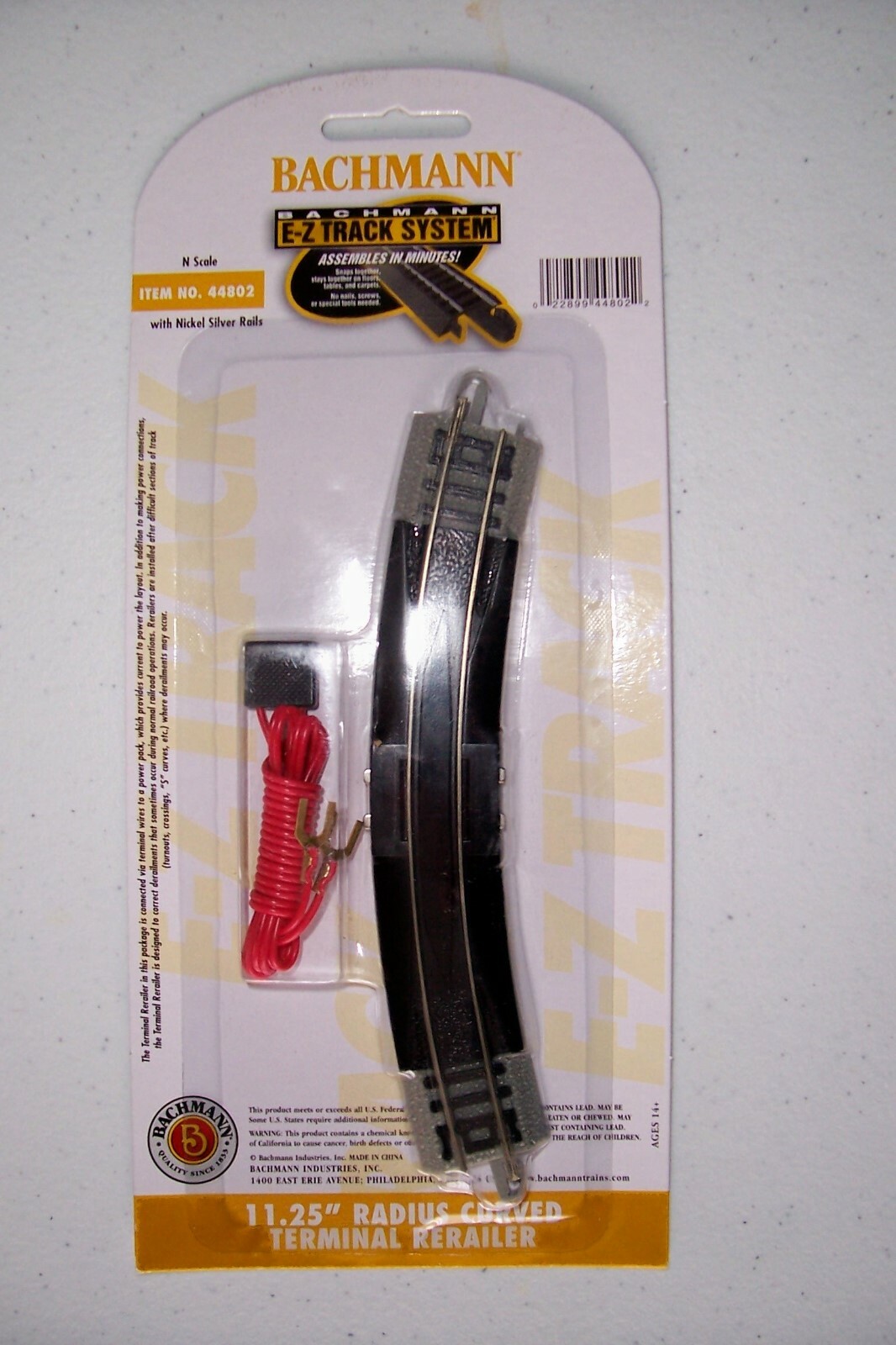 (113) NEW,BACHMANN 44802 N SCALE 11:25R TERMINAL RERAILER EZ TRACK. | eBay