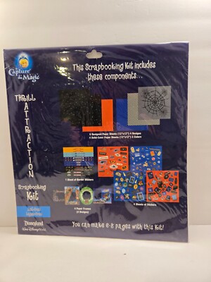 WDW Disneyland Disney Parks Thrill Attractions scrapbook kit NEW | eBay
