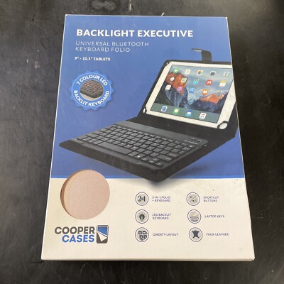 Cooper Backlight Executive Keyboard Case for 9-10.1 inch Pink | eBay