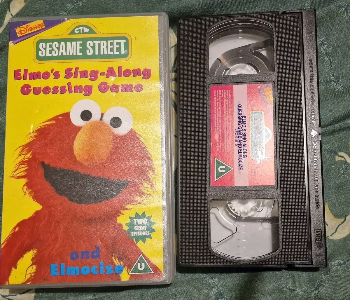 Sesame Street Elmo Sing Along Guessing Game Vhs Elmo's Sing Along