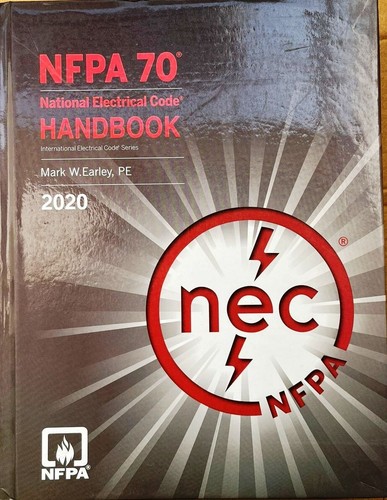 NFPA 70 National Electrical Code Handbook 2020 Edition Hardcover NEC ...