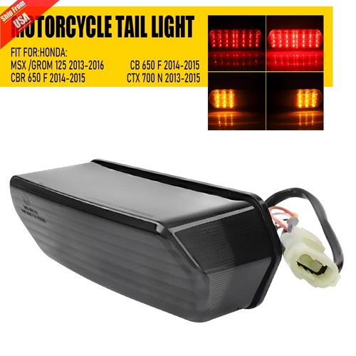 Motorcycle LED Integrated Tail Brake Light For Honda MSX/Grom 125 ...