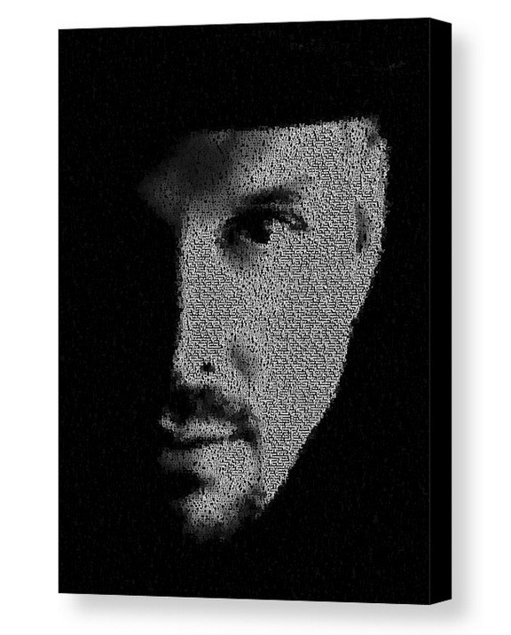 Garth Brooks Song List Incredible Mosaic Framed Print Limited Edition w ...