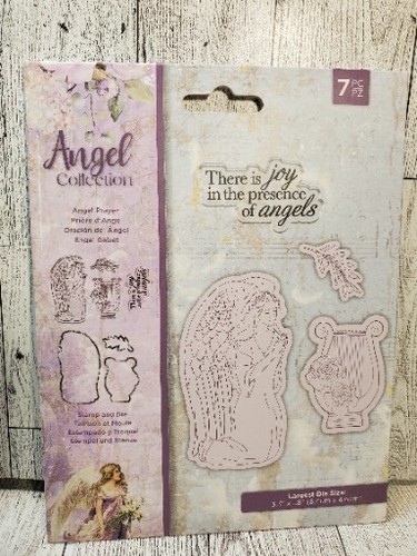 Crafters Companion Angel Collection Angel Prayer 7pc Stamp And Die Set ...