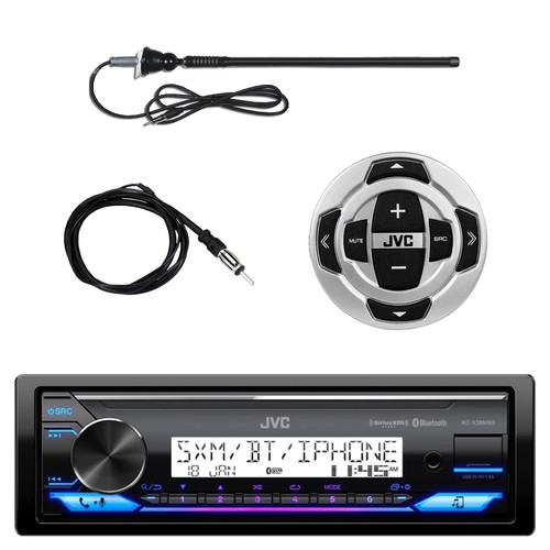 JVC Bluetooth Marine Receiver, Remote, Long Range Antenna (Black), 40 ...