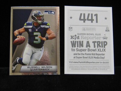 2014 Russell Wilson Seattle Seahawks Panini Sticker #441 | eBay