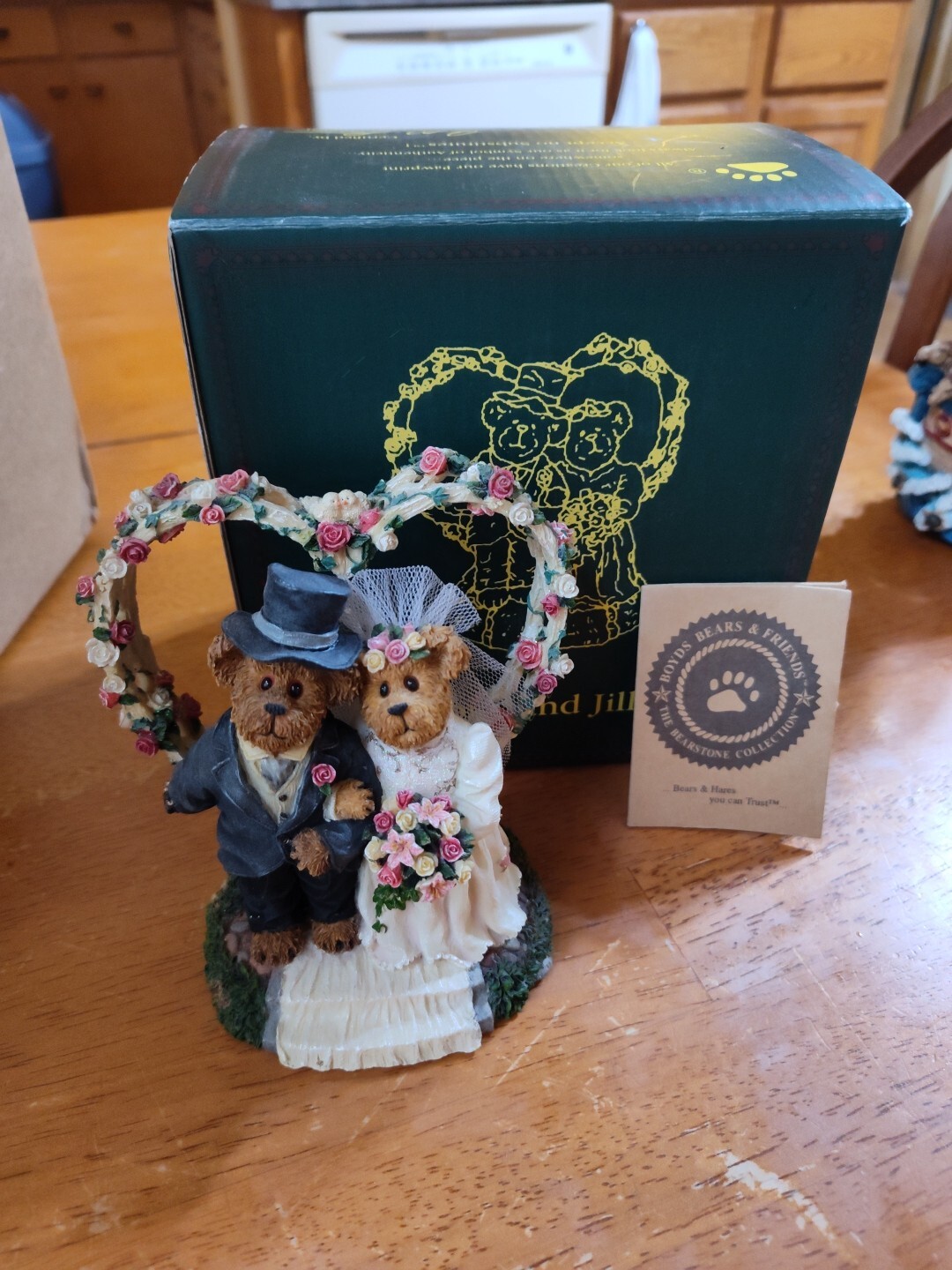 Boyds Bears Doug And Jill A Day To Remember Wedding Bride Groom Cake ...