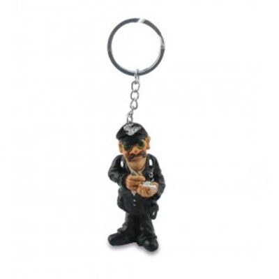Keychain resin crafts POLICE gift idea boy man 12 cm les alp | eBay UK