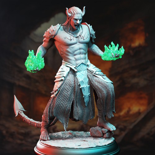 Converted Tiefling Devil Servants Zombie Sorcerer Warlock Miniature | D ...