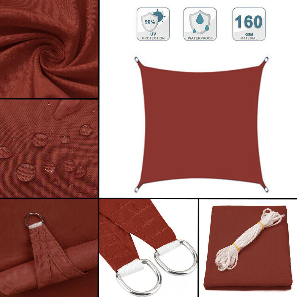 Waterproof Shade Sail Patio Awning Outdoor Garden Pool Sun Canopy ...