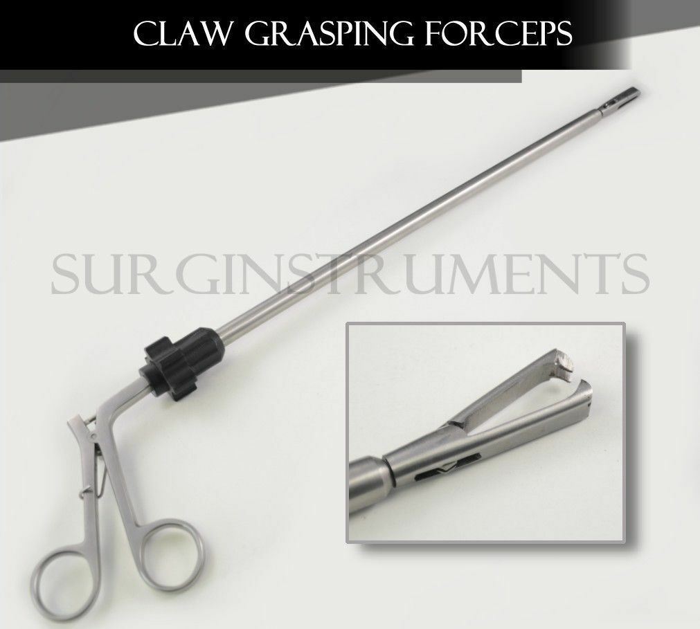 Claw Grasping Forceps 33cm 10mm Dia 2x3 Teeth Laparoscopy Endoscopy ...