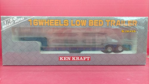 Kencraft 16-Wheeled Medium-Low-Floor Heavy-Duty Trailer, Blue 1/50 ...