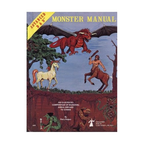 TSR AD&D 1st Ed Monster Manual (1st Cover, 5th) Hardcover VG+/NM | eBay