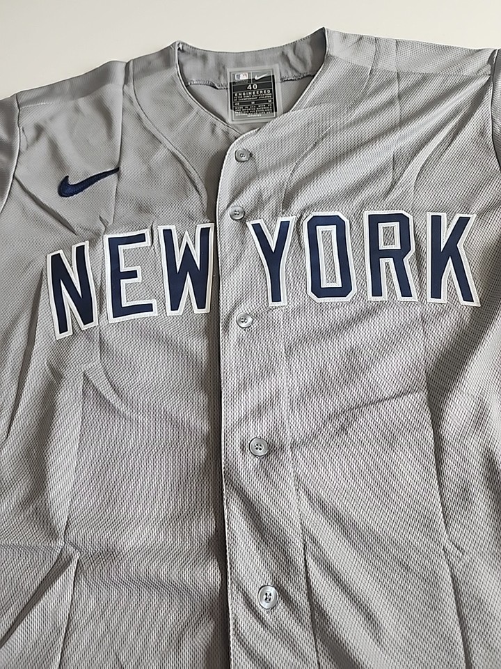 AARON JUDGE #99 New York Yankees Grey Away Jersey Men's Size Medium | eBay