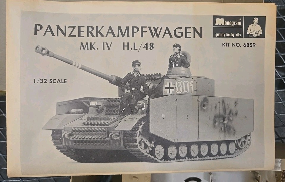 Vintage (1969) Monogram 1/32 Scale Panzer IV Kit New In Box | eBay