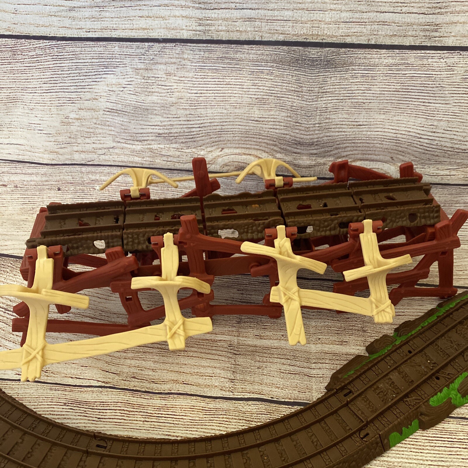 Lot Of Gullane Thomas Trackmaster 26 Pc. Plastic Train Tracks Tan Brown ...