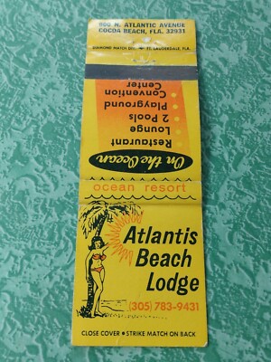 Vintage Matchbook Collectible Ephemera B26 Cocoa Beach Florida Island ...
