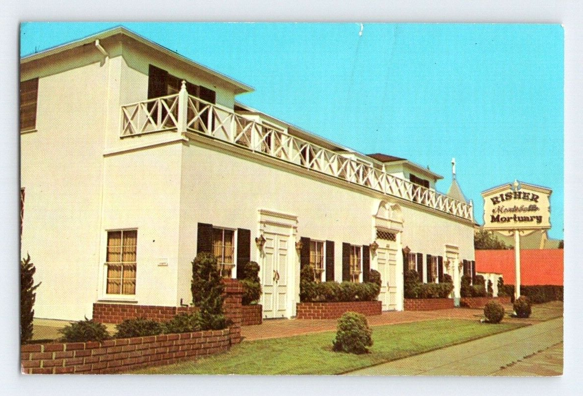 1960'S. RISHER MONTEBELLO MORTUARY. MONTEBELLO, CALIF. POSTCARD. HH16 ...
