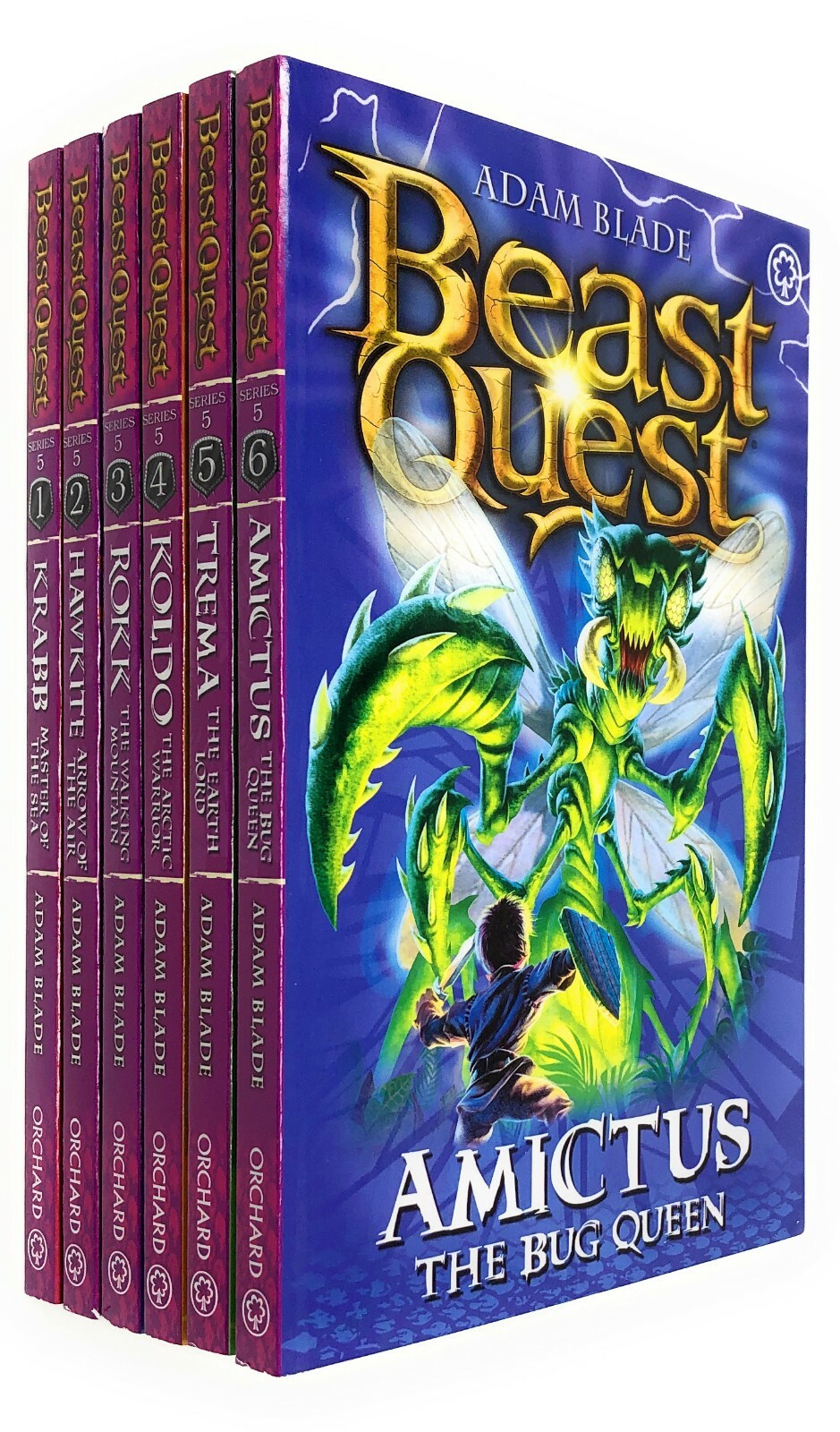 Beast Quest series 5 collection by Adam Blade 6 books set pack NEW ...