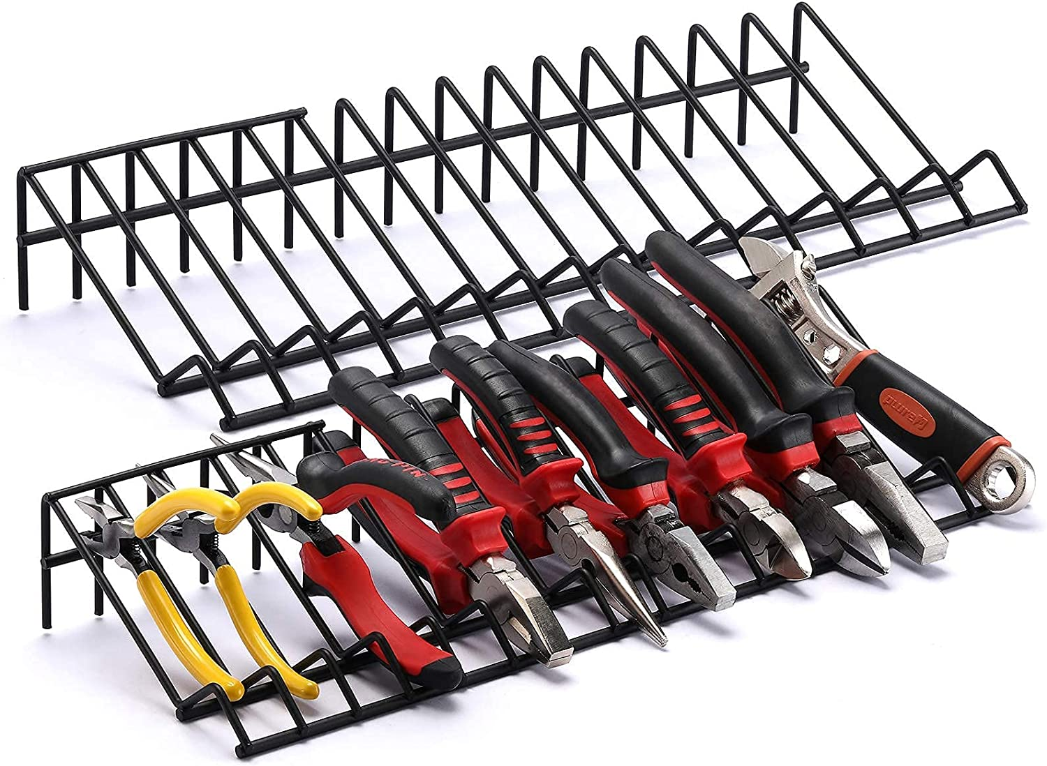 15-Slot Pliers Cutters Storage Rack Holder Tools Drawer Organizer ...