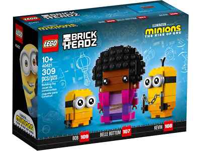 Lego 40421 BrickHeadz Minions Belle Bottom, Kevin & Bob - NEW Retired ...