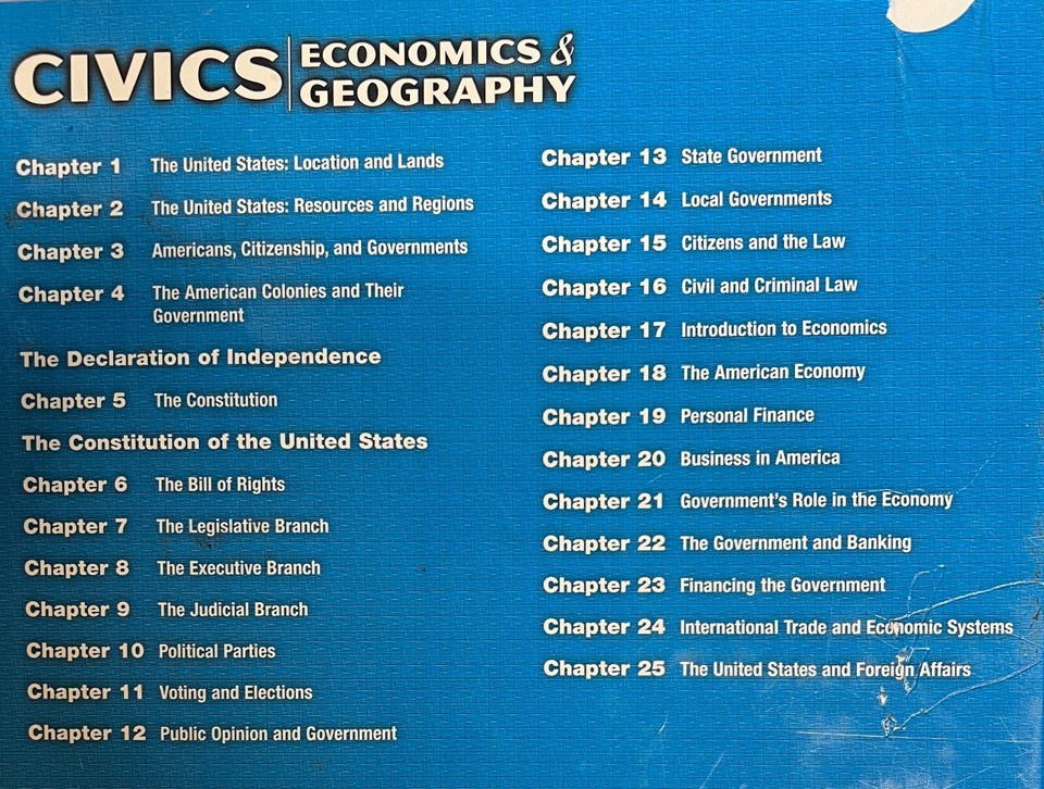 Middle School Civics Student Teacher Edition Bundle Homeschool ...