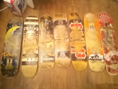 Lot of 7 Vintage Flip Broken Skateboard Decks DIY Art Recycled Wood ...