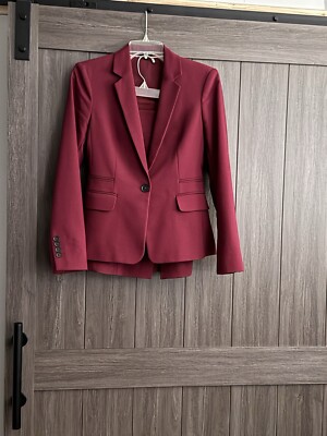Express Women's 1 Button Blazer Jacket And Skirt Size 2 Suit Coat Lined ...
