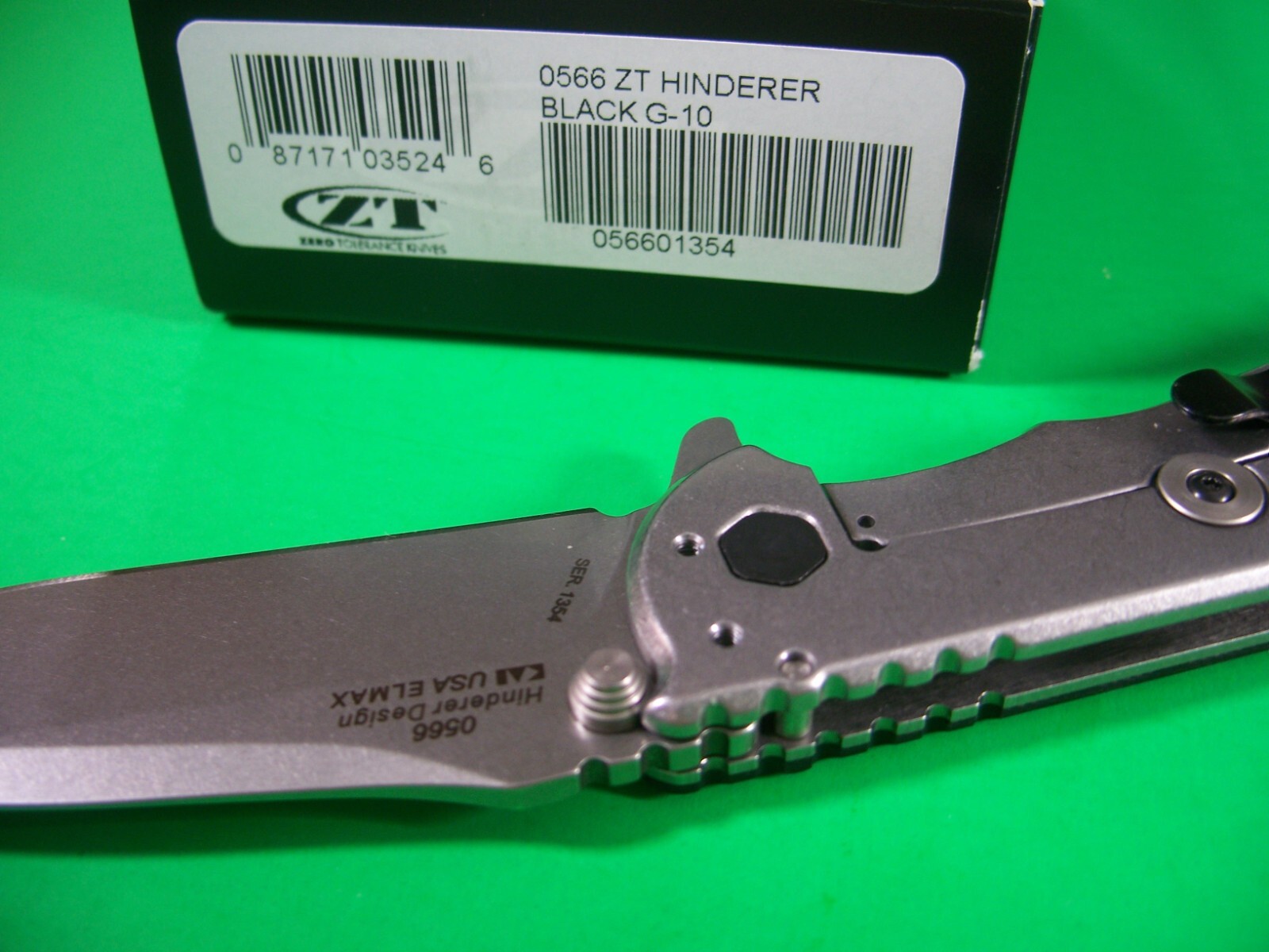 DISCONTINUED Zero Tolerance ZT 0566 ELMAX Spring Assist Flipper Knife ...