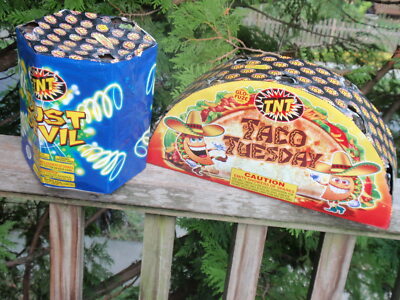 2 EMPTY FIREWORKS BOXES TNT DUST DEVIL TACO TUESDAY | eBay