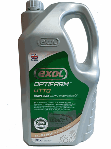 EXOL UTTO UNIVERSAL TRACTOR TRANSMISSION OIL 5LTR KUBOTA UDT JOHN DEERE ...