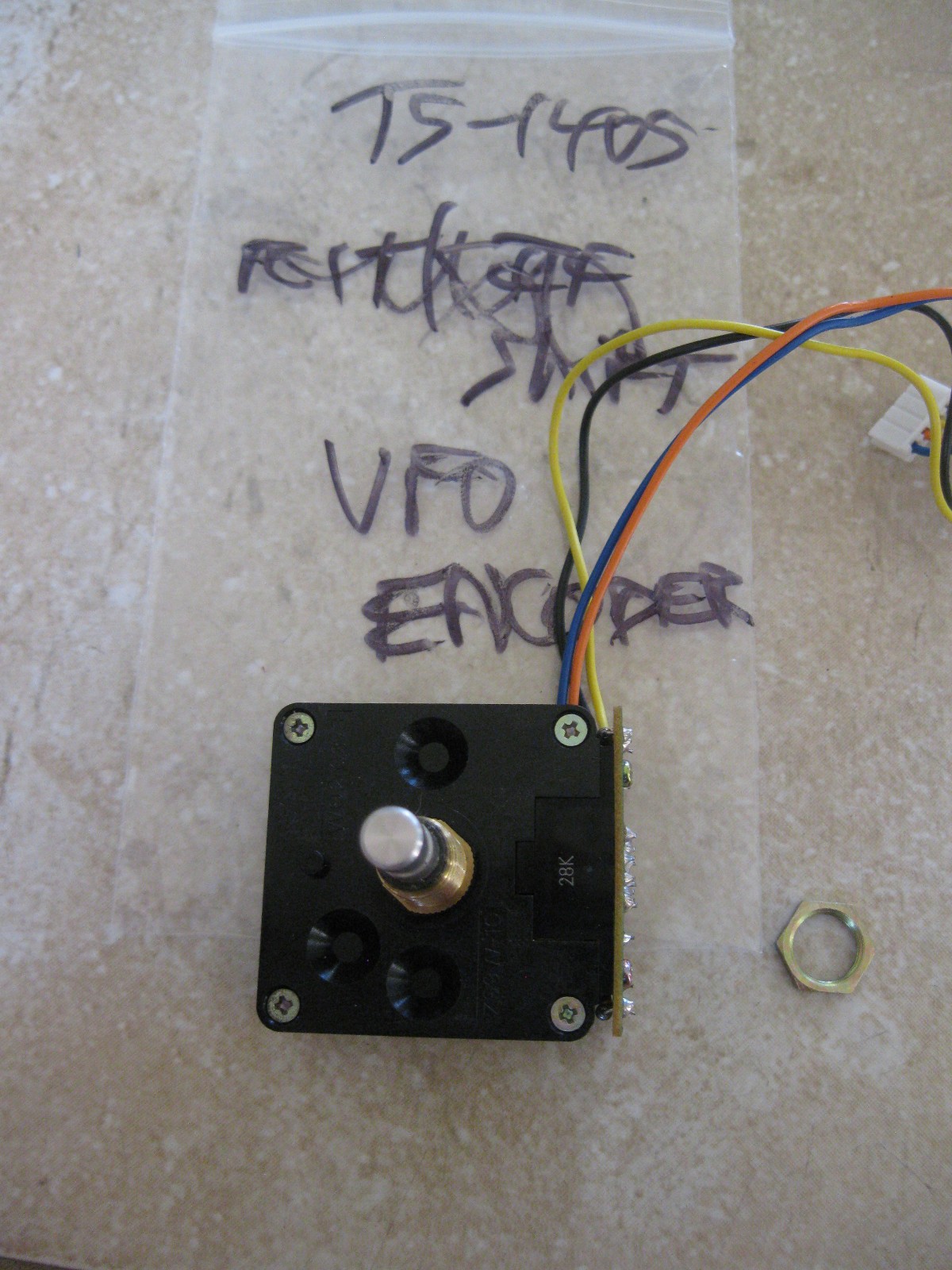 Kenwood TS-140S Original VFO encoder in Excellent shape working as it ...