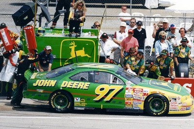 Chad Little makes a pit stop at a NASCAR Cup race Little ran Cup s- Old ...