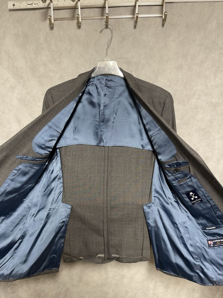 Oliver Wicks Suit Men 44R Bespoke 2B England Wool Super 110 Surgeon ...