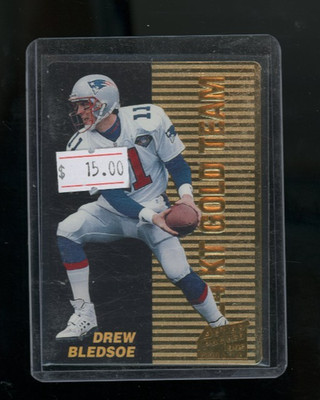 1995 Action Packed 24KT Gold Team Drew Bledsoe #14 NEW ENGLAND PATROITS ...