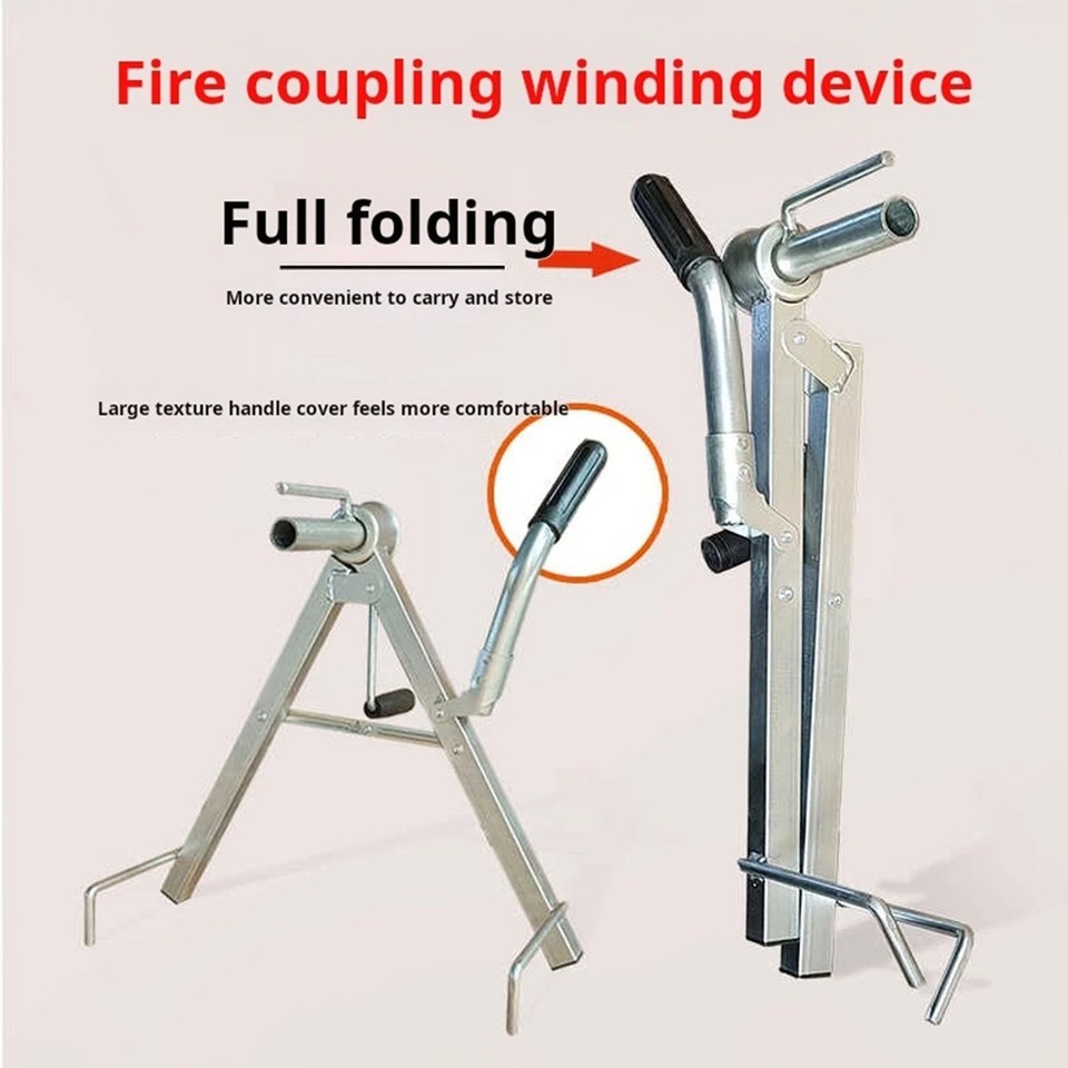 Portable Fire Water Pipe Storage Device Metal Hose Reel Tool ...