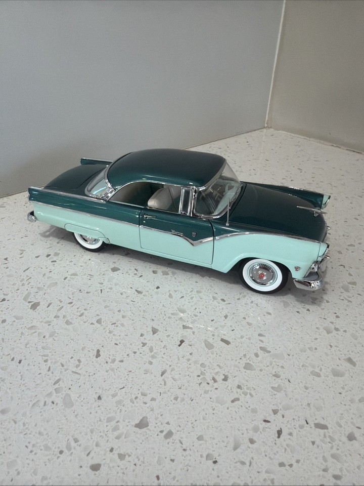 Danbury Mint 1955 Ford Fairlane Victoria Green Teal Limited Edition in ...
