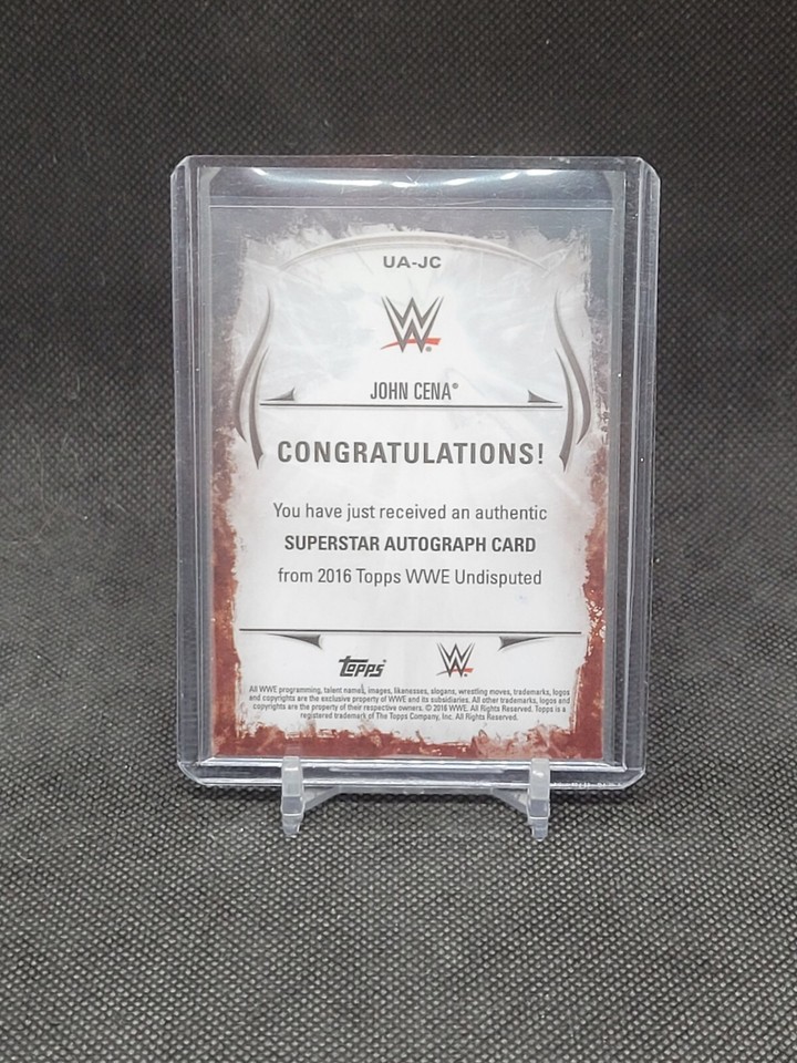 John Cena 2016 Topps WWE Undisputed On-Card Autograph /299 Farewell ...