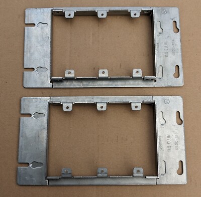 2 pc GBDC-123 3-Gang Multi-Gang Box Cover Cover 1/2" Raised GB Raco ...