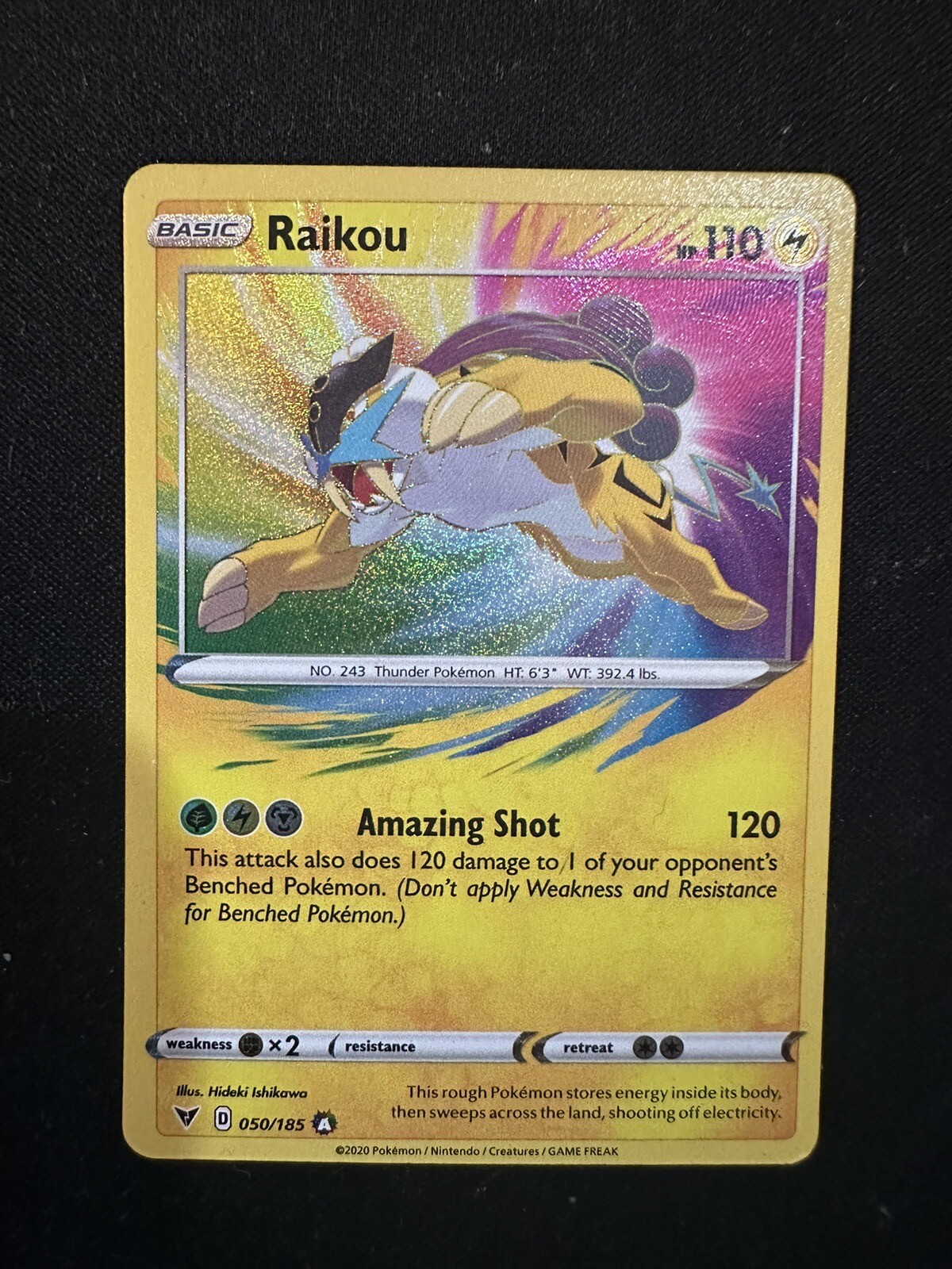 Pokémon TCG Raikou Vivid Voltage 050/185 Holo Amazing Rare | eBay