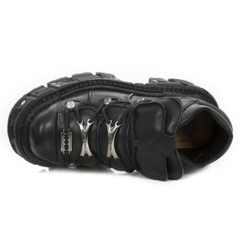New Rock Boots M-TANK106-C2 Unisex Metallic Black 100 New Rock Boots M-TANK106-C2 Unisex Metallic Black 100